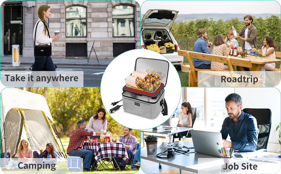 Portable Oven | 12V, 24V, 110V Car Food Warmer | Portable Mini Oven ...